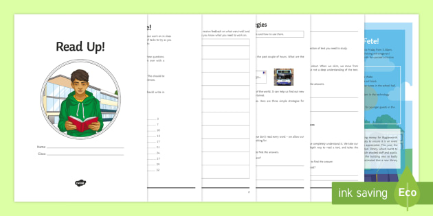 * NEW * Read Up: A KS3 Reading Intervention Booklet - Scanning