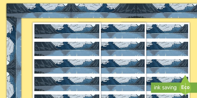 Classroom Reflection Zone Bulletin Board Borders