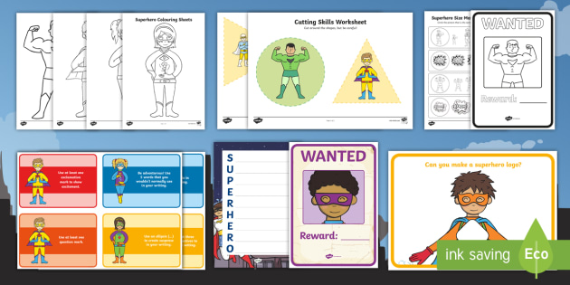Superhero Activity Pack (teacher made)