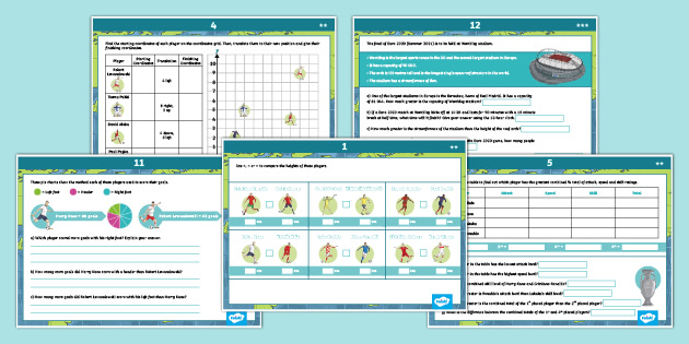 👉 KS2 Top Cards: Euro 2020 (Summer 2021) Maths Questions