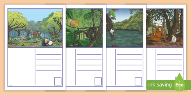 FREE! - Monkey Postcards (teacher made)