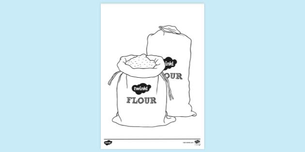 FREE! - Sacks of Flour Colouring Sheet | Colouring Sheets