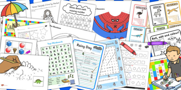 Parents Rainy Day Activity Pack (teacher made)