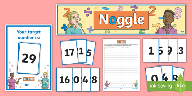 Noggle Math Game | Easily Downloadable Display Pack