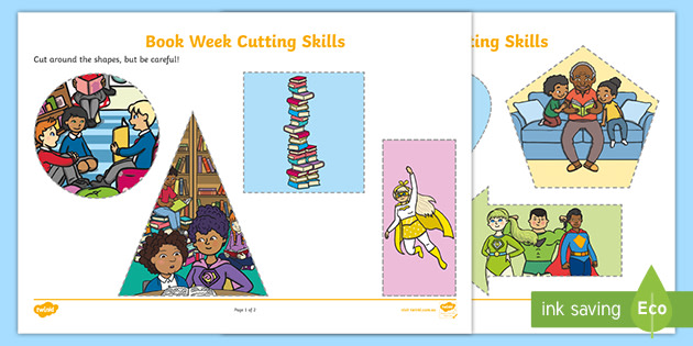 CBCA Book Week 2019 Cutting Skills Worksheet (teacher made)