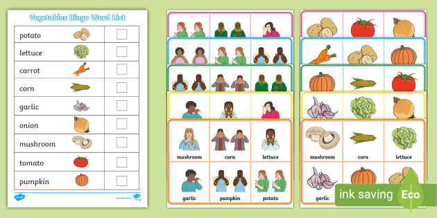 vegetable bingo printables - serwer2311392.home.pl