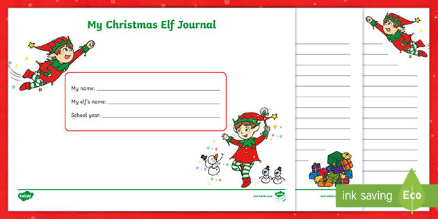 Christmas Elf Journal Writing Frames (teacher made)