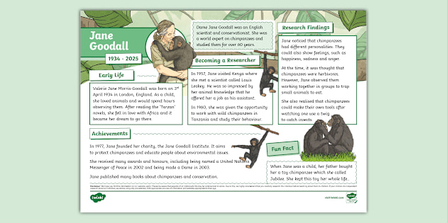 Jane Goodall Eyfs