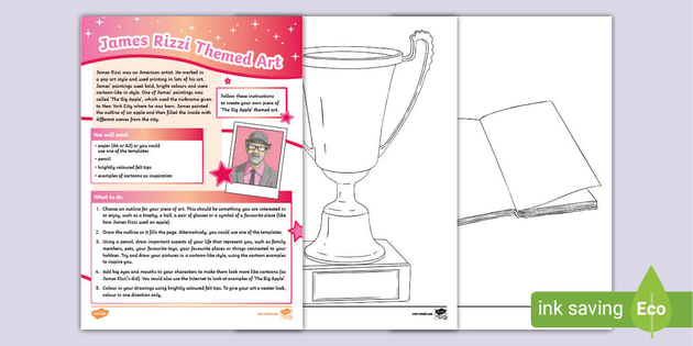 KS2 James Rizzi Themed Art Activity