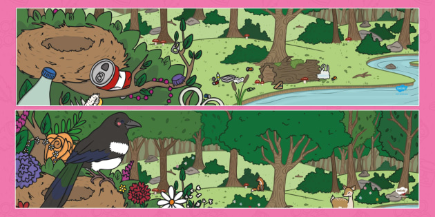 The Messy Magpie Small World Background