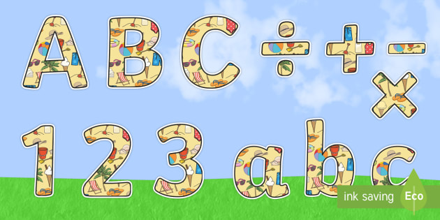 Summer Display Lettering (teacher made)