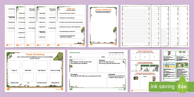 Koala Lou activities for kindergarten support teaching pack