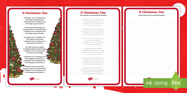 Christmas Carol Handwriting KS2 Practice Activity