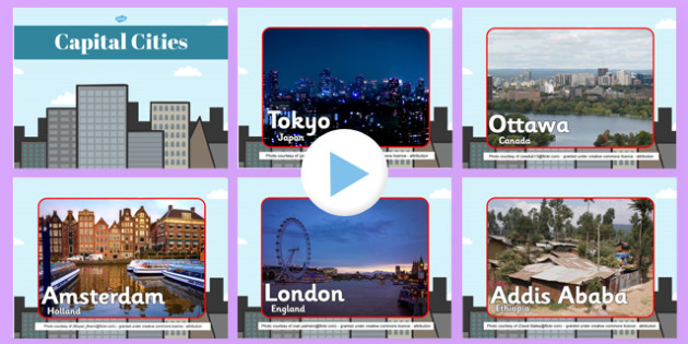 Capital Cities Photo PowerPoint - capital cities, powerpoint