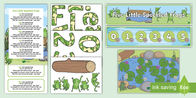 Five Little Speckled Frogs Ready-Made Display Pack