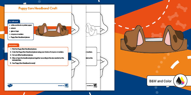 Puppy Ears Headband Craft | DIY Printable | Twinkl