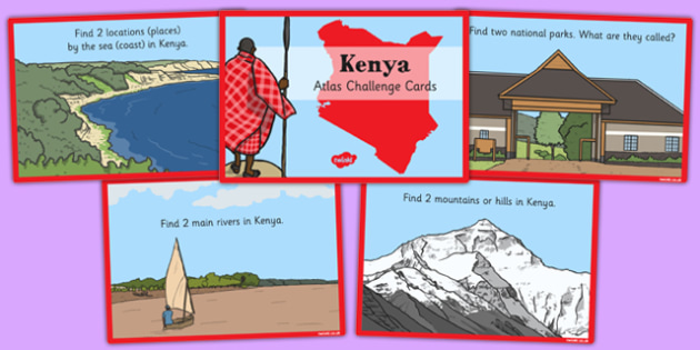 Kenya Atlas Challenge Cards