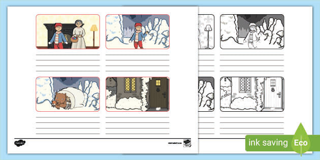 The Mitten Story Storyboard Template (teacher made)