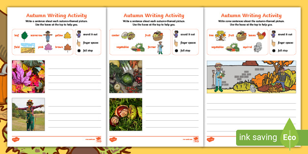 Autumn-Themed Early Writing Activities (teacher made)