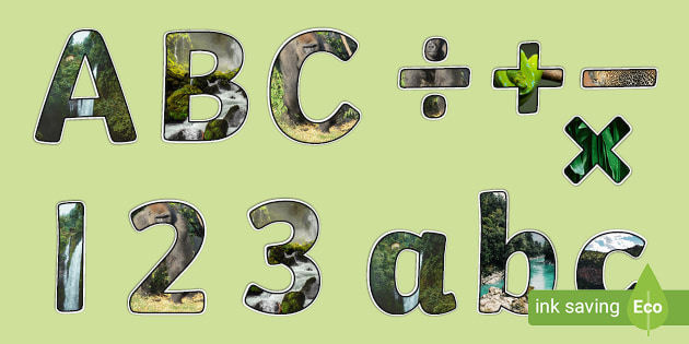 The Rainforest Themed Photo Display Lettering (teacher made)