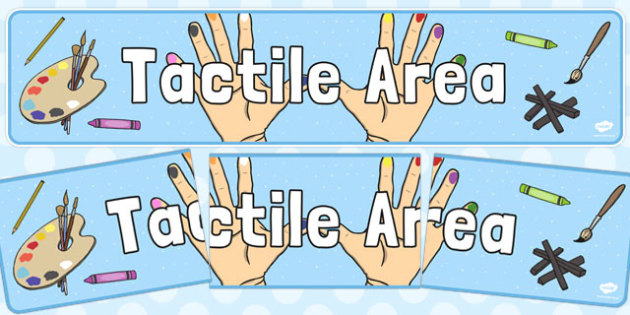 👉 Tactile Area Display Banner (teacher made)