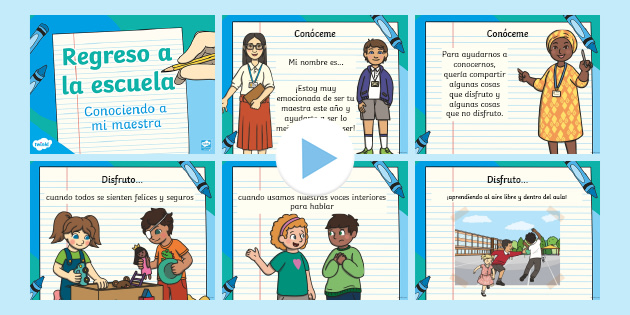 PowerPoint: Regreso a clases conociendo a mi maestra