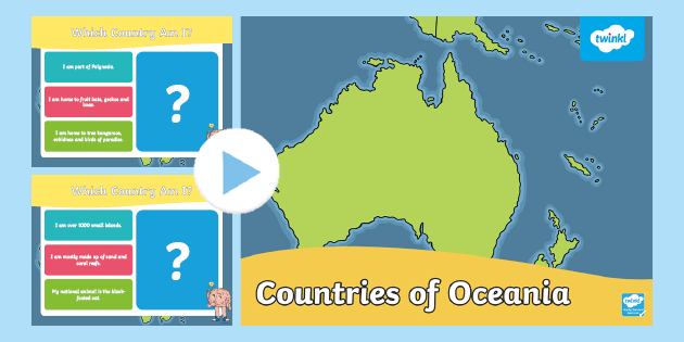 Countries of Oceania Interactive PowerPoint | Twinkl