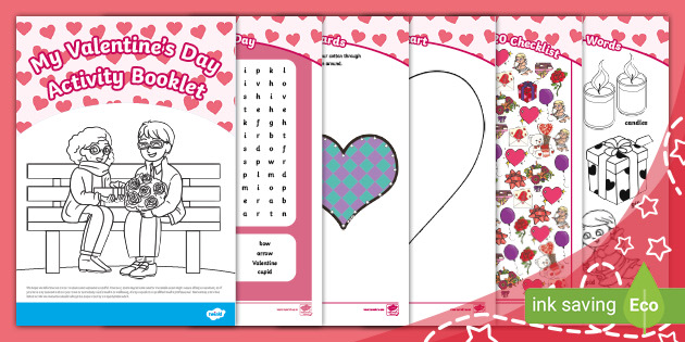 My Valentine’s Day Activity Booklet (Ages 4-5)