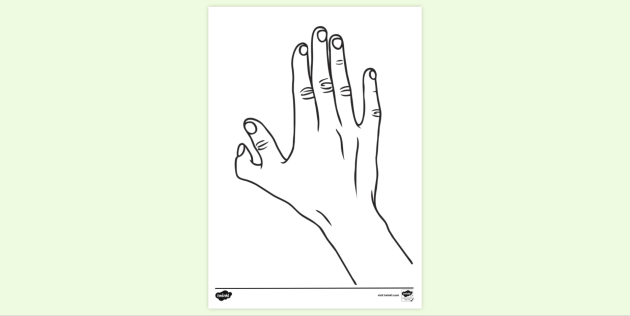 FREE! - Polydactyly Colouring Sheet (Teacher-Made)
