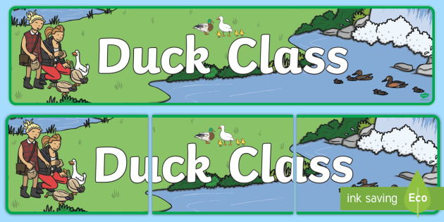 Duck Themed Classroom Display Banner