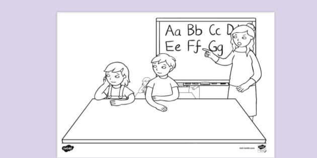 FREE! - children not listening to information eyes open Colouring ...