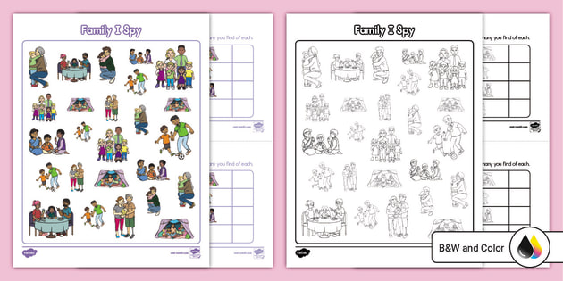 Family I Spy Activity (teacher made)