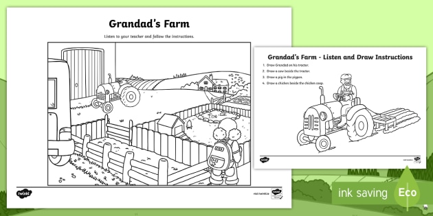 Listen and Draw Instructions and Activity Sheet | Twinkl