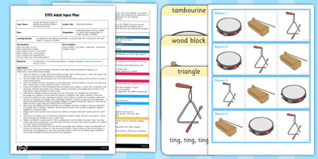 Musical Movements EYFS Adult Input Plan and Resource Pack - music