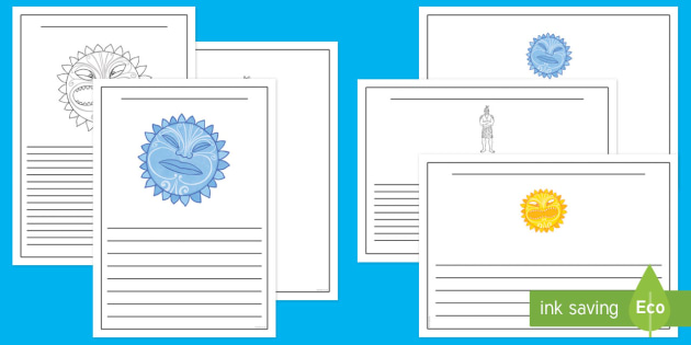 Māui and the Sun Writing Frames (teacher made)