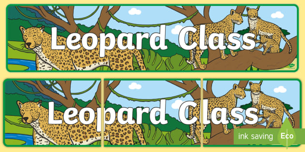 FREE! - Leopard Themed Classroom Display Banner
