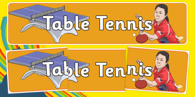 FREE! - The Olympics Table Tennis Display Banner