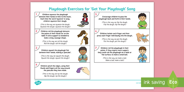 EYFS Playdough Play Adult Guidance