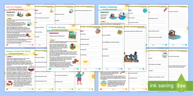 ESL Summer Reading and Writing Pack (Teacher-Made)