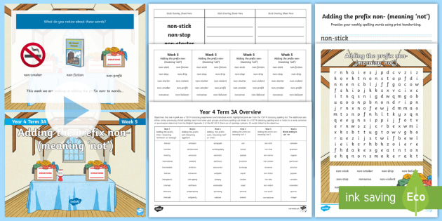 Year 4 Term 3A Week 5 Spelling Pack (teacher made)