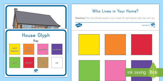 Who Lives in Your Home? Activity (teacher made)