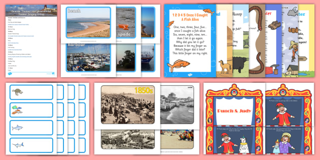 Seaside-Themed Intergenerational Toddler Singing Group Resource Pack