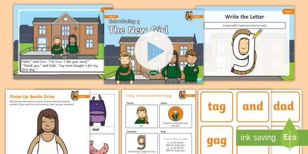 * NEW * 'g' Phoneme Lesson Plan Level / Phase 2 Week 3 Lesson 1 - Phonics