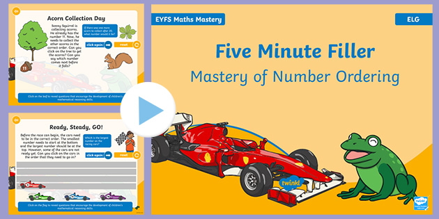 👉 EYFS Maths Mastery: Five Minute Filler Number Ordering (ELG) PowerPoint 👉 EYFS Maths Mastery: Five Minute Filler Number Ordering (ELG) PowerPoint