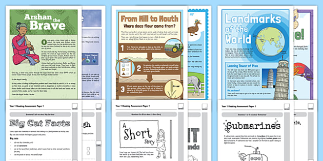 Year 1 Reading Assessments Pack | Primary Resources