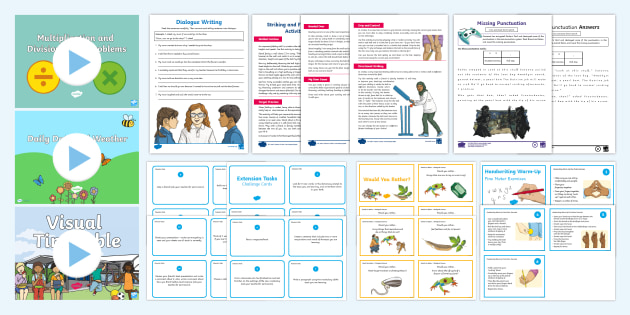 FREE! - Year 4 Term 4 Week 2 Remote Home Learning Pack | Twinkl