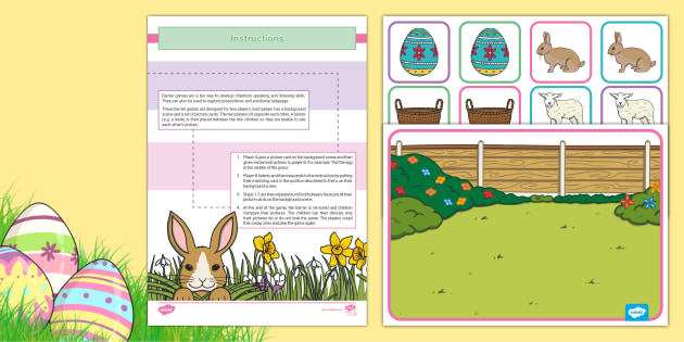 Easter Barrier Game | SALT (Teacher-Made)