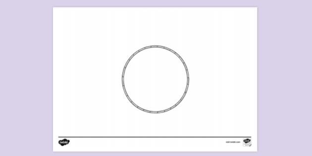 Hula Hoop Colouring | KS1 Colouring Sheets | Twinkl