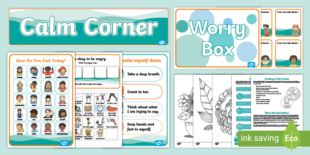 Calm and Cooldown Corner Resource Pack (teacher made)