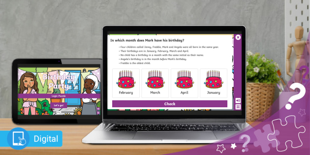 Interactive Birthday Party Logic Puzzle Game | Twinkl Go!